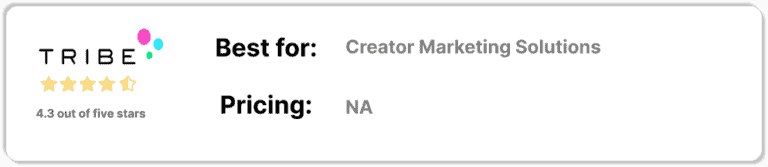 Tribe Influencer Review + Features, Pricing and Alternatives in 2026