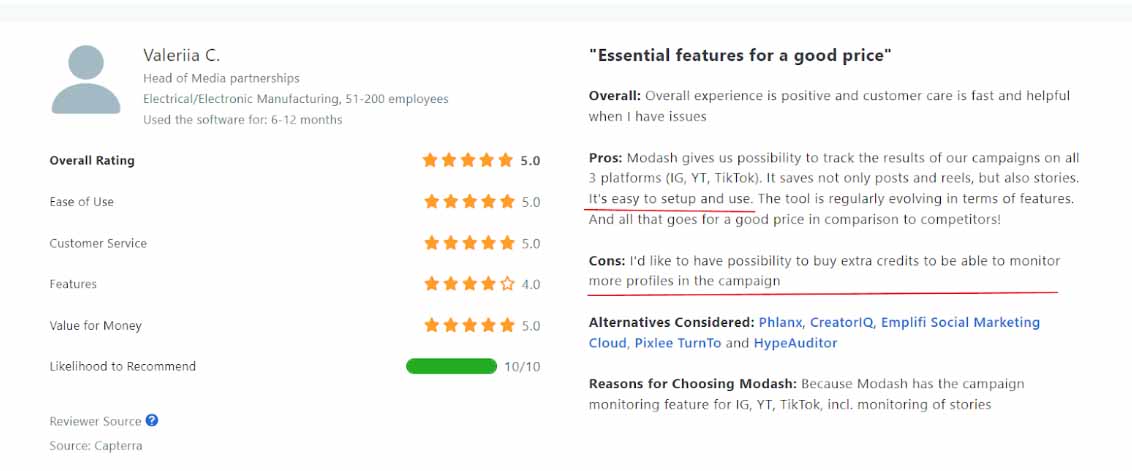 Reseña de Modash + Características y Precios + Principales Alternativas ...
