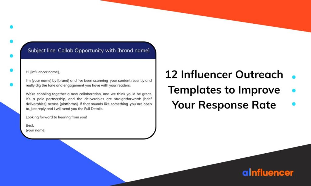 12 Influencer Outreach Templates to Improve Your Response Rate